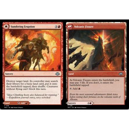 Magic the Gathering - Sundering Eruption // Volcanic Fissure - MTG Red - MH3 - NM (_BKR ...