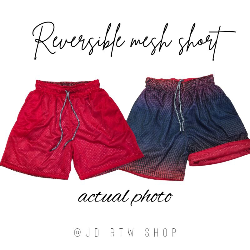 Quality Reversible Mesh Aircool short unisex | Shopee Philippines