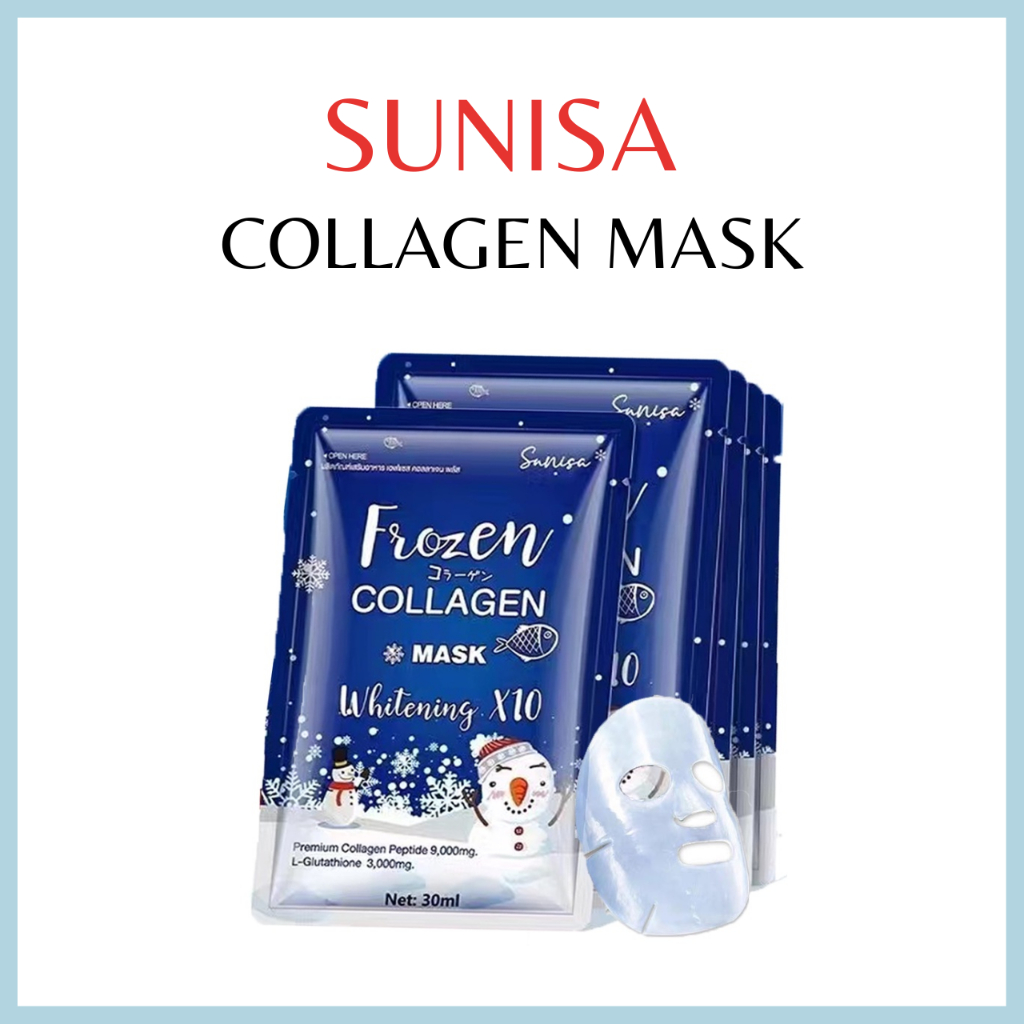 SUNISA Frozen Whitening Collagen Moisturizing Face Mask Beauty and Skin ...