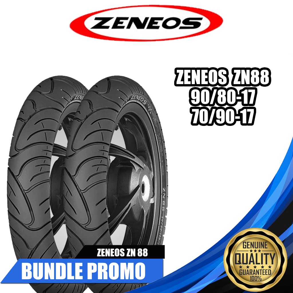 ZENEOS TIRE BUNDLE SET PROMO ZN88 ( 90/80-17 & 70/90-17 ) | Shopee ...