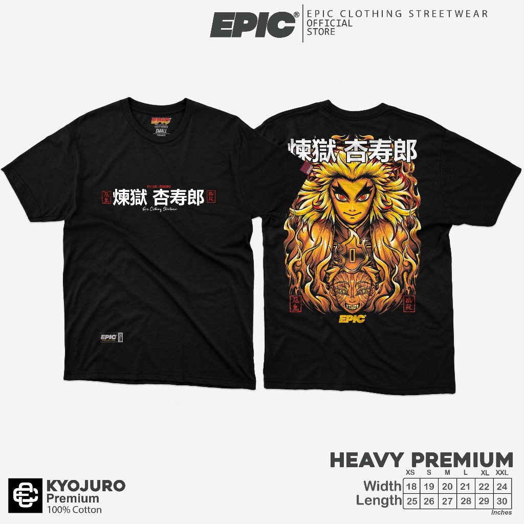 Epic Clothing Streetwear: Kyojuro Rengoku Flame Hashira Demon Slayer ...