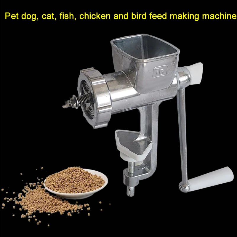 Manual Pet Feed Processing Machine Chicken Fish Bird Cat Dog Parrot ...