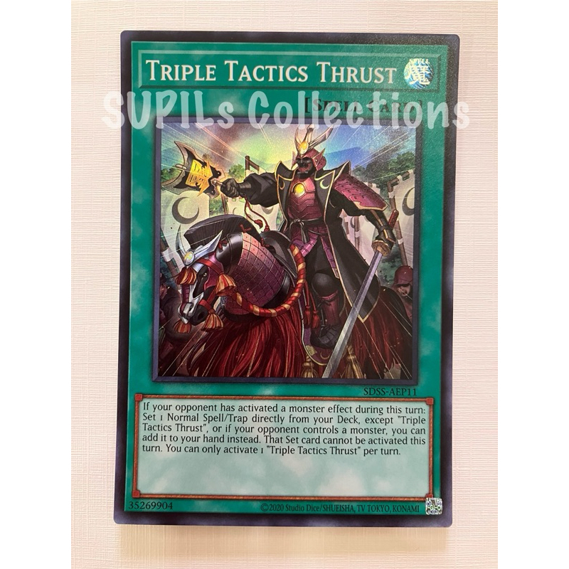 YuGiOh! OCG AE Tripe Tactics Thrust SDSS-AEP11 (SR) | Shopee Philippines