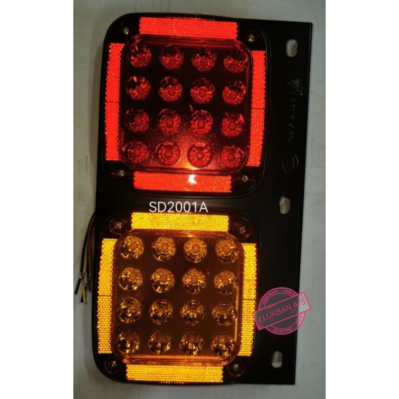 TAIL LIGHT LED SQUARE ISUZU MITSUBISHI FUSO STEEL SET | Shopee Philippines