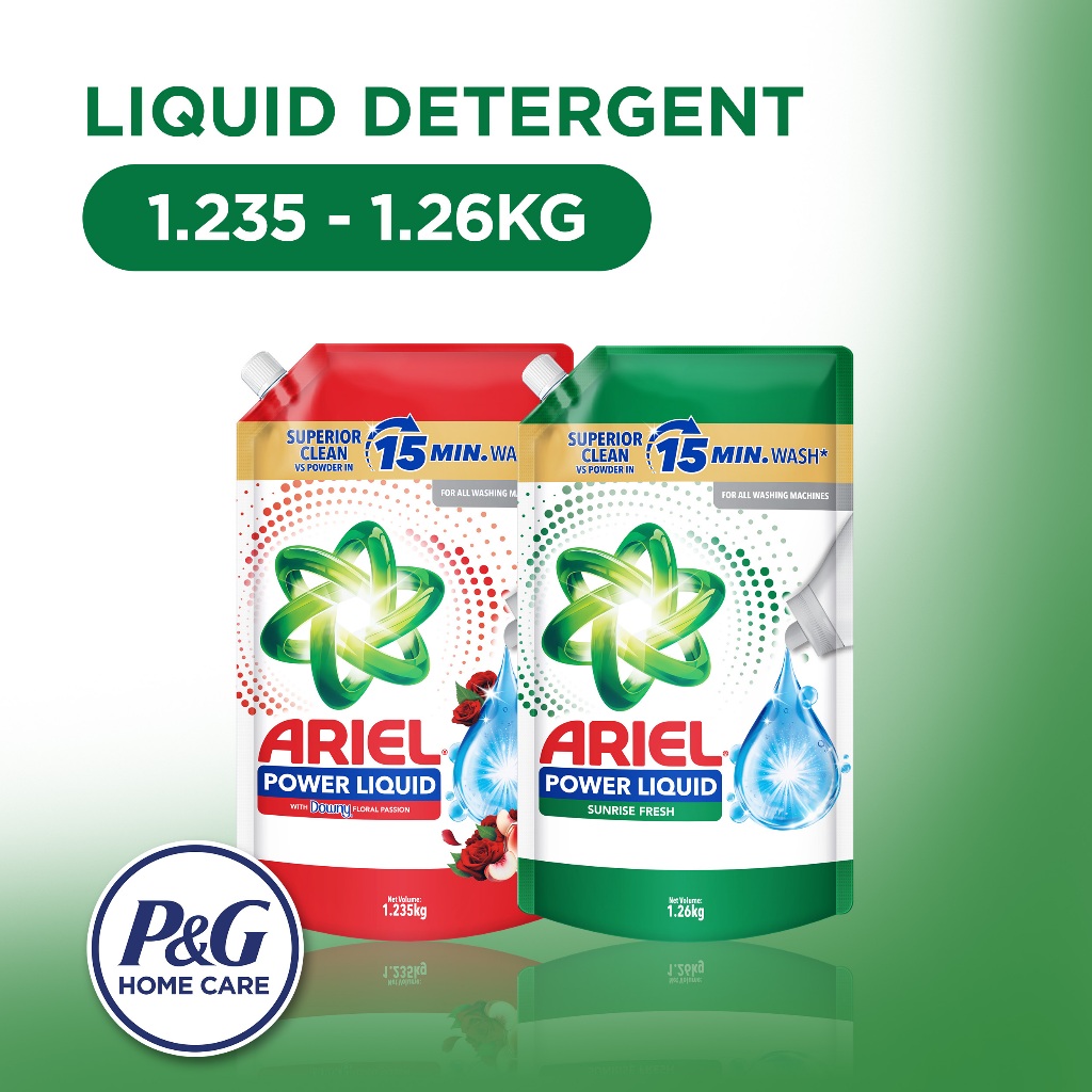 Ariel Liquid Detergent Sunrise Fresh Floral Passion 1.24-1.26KG Refill ...