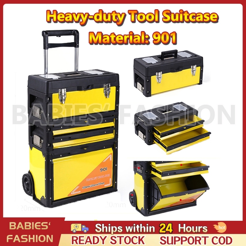 Portable detachable hardware toolbox, advanced handcart box, heavy-duty ...