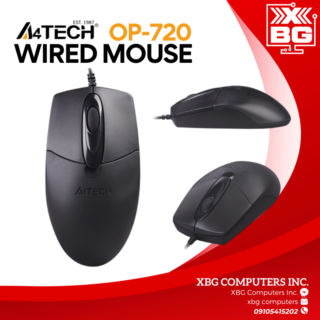A4TECH OP-720 OPTICAL WHEEL USB WIRED MOUSE (BRANDNEW) | Shopee Philippines