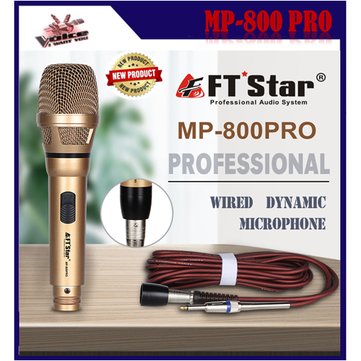 FT STAR MP-800PRO Model Heavy Duty 10M Wire Microphone Free Microphone ...