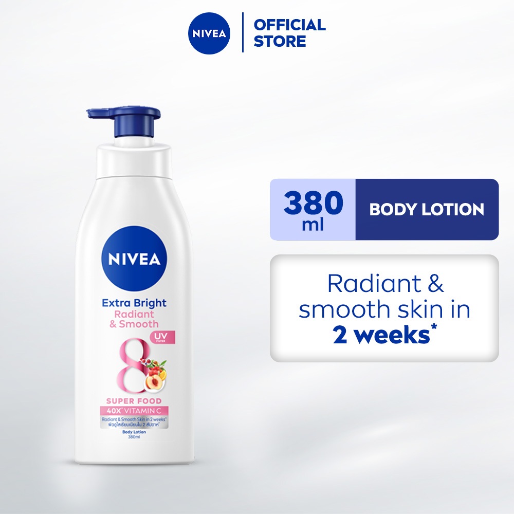 NIVEA Body Lotion Extra Bright Radiant and Smooth Body, Moisturizer for ...