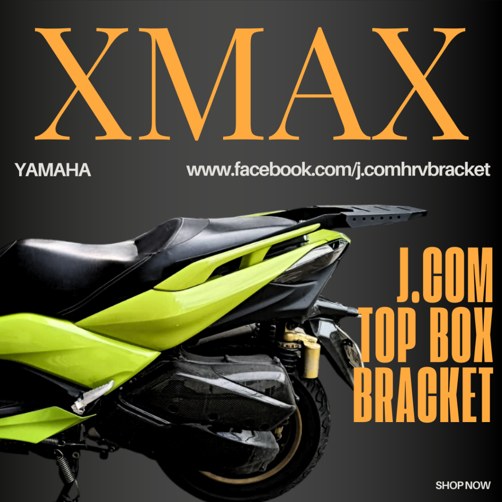 Yamaha XMAX Original J.COM Heavy Duty Topbox Bracket AND CRASH GUARD ...