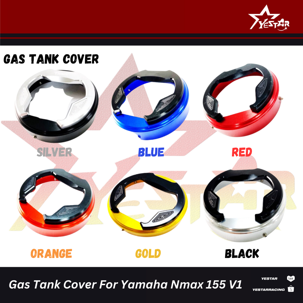 Yestar 1 Pc CNC Alloy Gas Tank For Yamaha Nmax 155 V1 Fuel Tank Cover ...