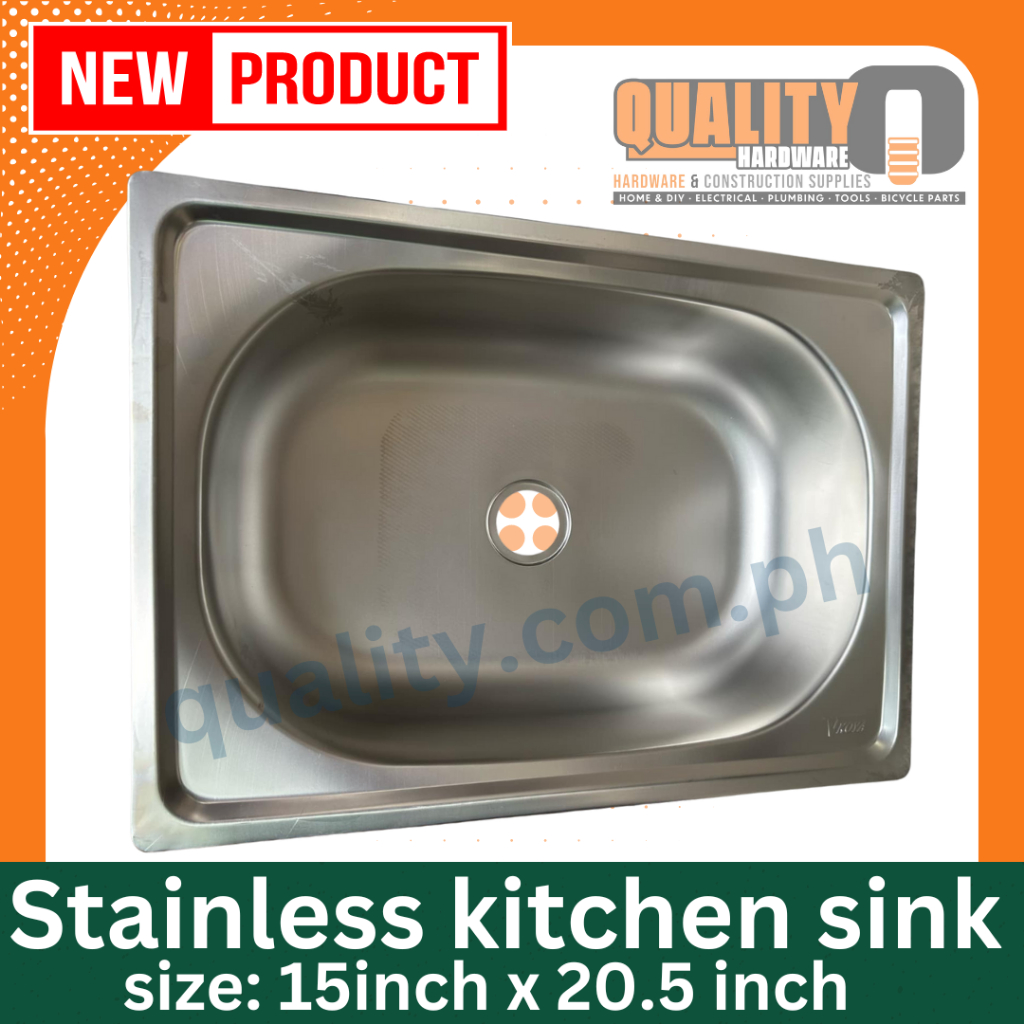 304 Stainless kitchen sink 15x21 Lababo | Shopee Philippines