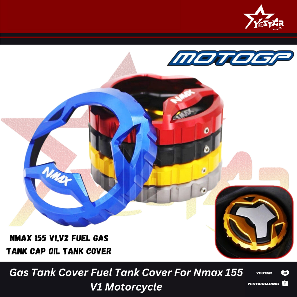 Yestar 1Pcs CNC Alloy Gas Tank For Yamaha Nmax 155 V1 Fuel Tank Cover ...