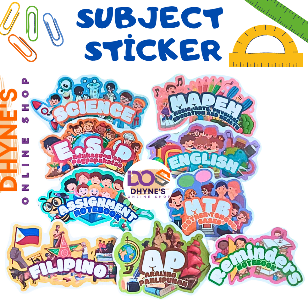 SUBJECT STICKER | LABEL STICKER | NOTEBOOK SUBJECT STICKERS. | Shopee ... SUBJECT STICKER | LABEL STICKER | NOTEBOOK SUBJECT STICKERS. | Shopee ...