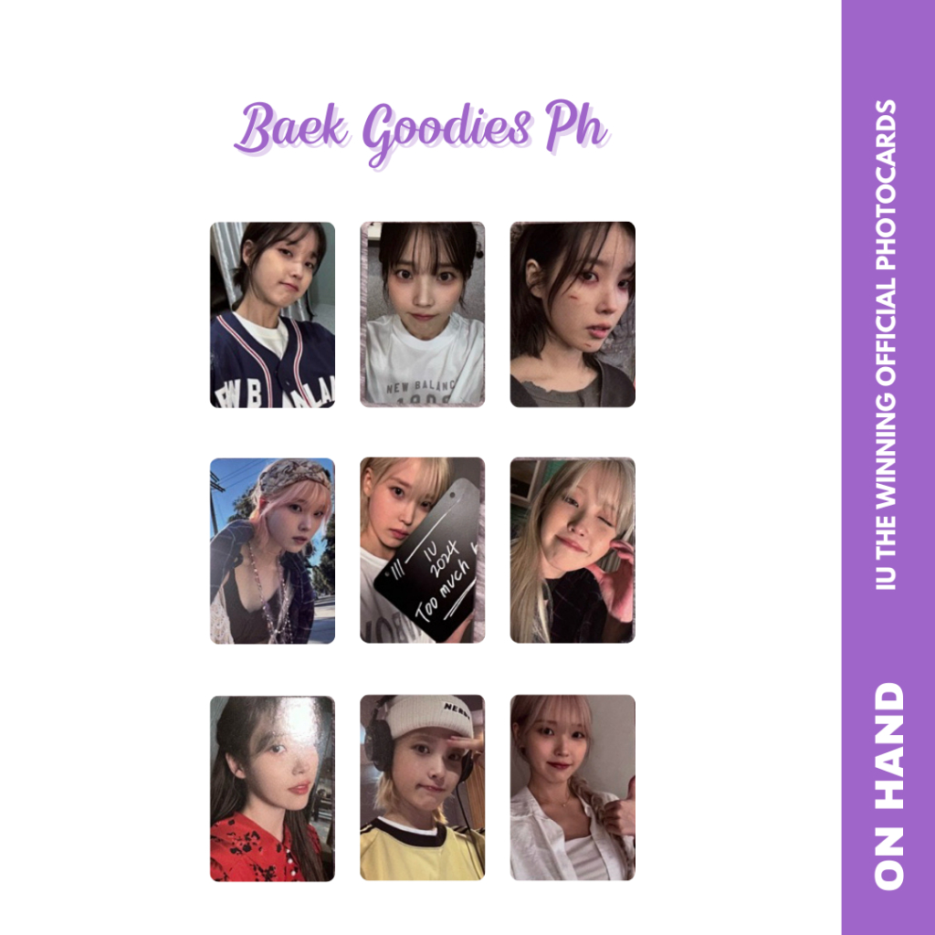 IU The Winning Official Photocards | Shopee Philippines