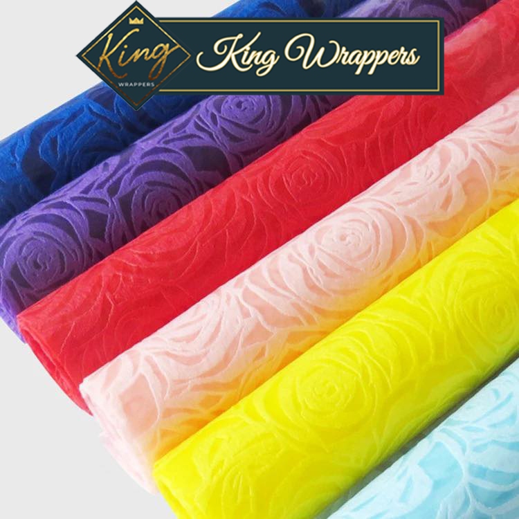 20pcs per pack Non Woven Rose Design Flower Bouquet Wrapper Floral ...