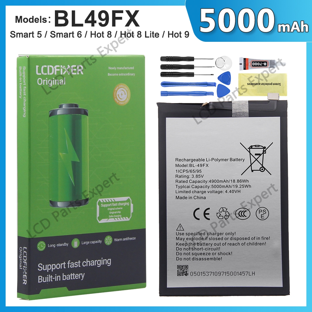 Battery For Infinix Smart 5 / Smart 6 / Hot 8 / Hot 8 Lite / Hot 9 49FX ...