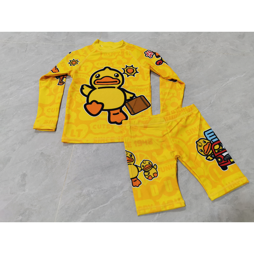 Cartoon Rush Guard Terno Comfortable Fabric Longsleeve with Trunk for ...
