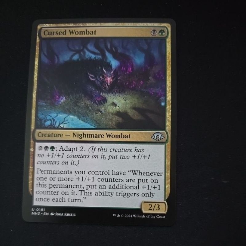 cursed wombat - mtg - MH3 | Shopee Philippines