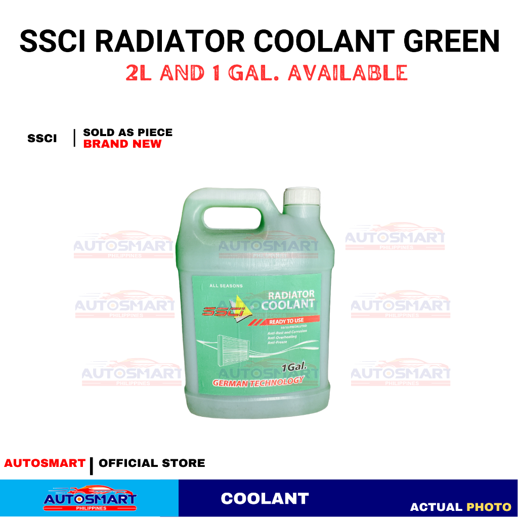 SSCI RADIATOR COOLANT GREEN 2L AND 1 GAL. AVAILABLE | Shopee Philippines
