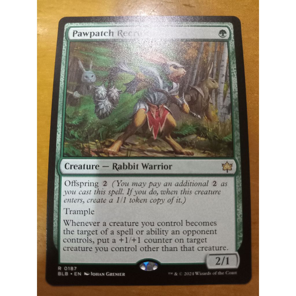 MTG Pawpatch Recruit Rare BLB Bloomburrow Magic the Gathering | Shopee Philippines