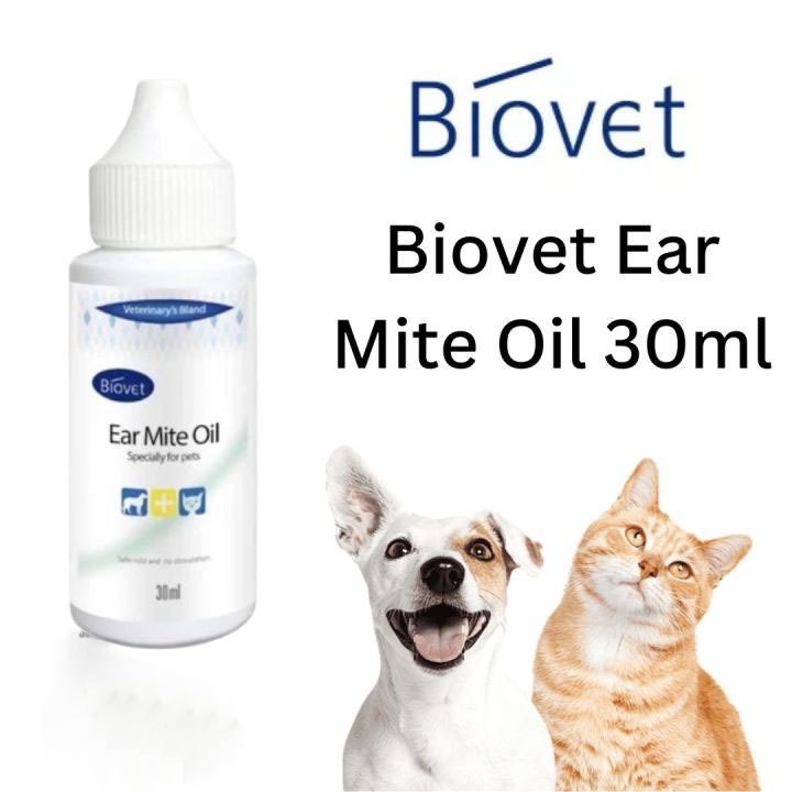 Biovet Pet Ear mite oil ear Cleaning ear care 30ml - Dog & Cat | Shopee ...
