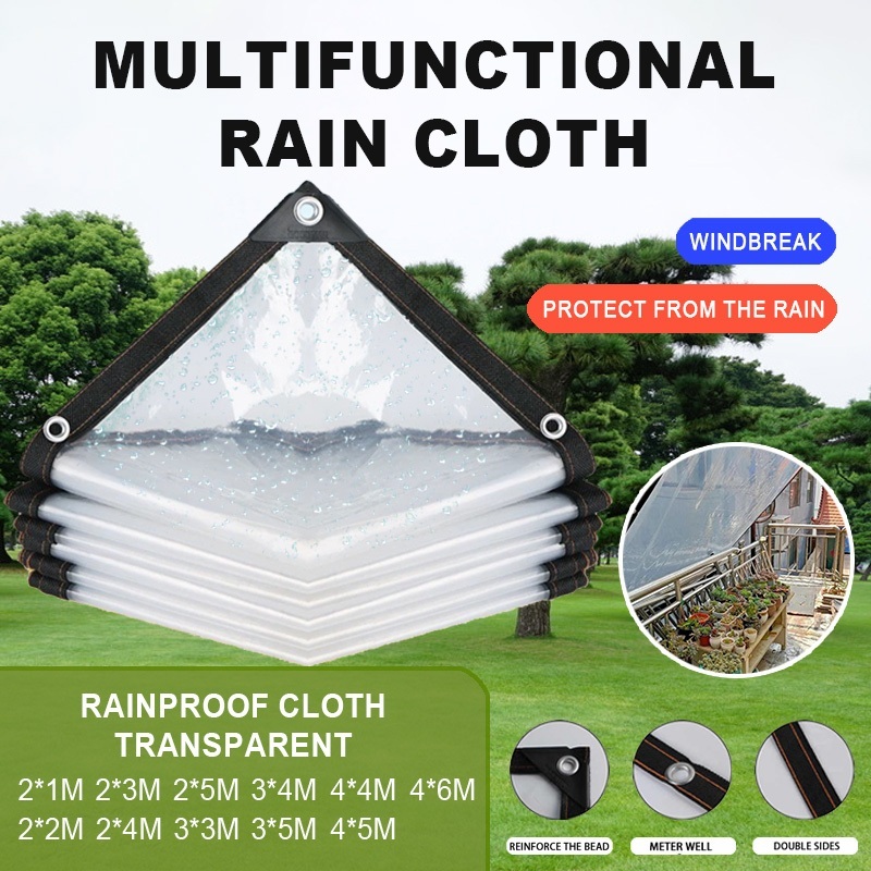 [24H Shipping] Transparent Trapal Waterproof Makapal Clear Trapal Clear ...
