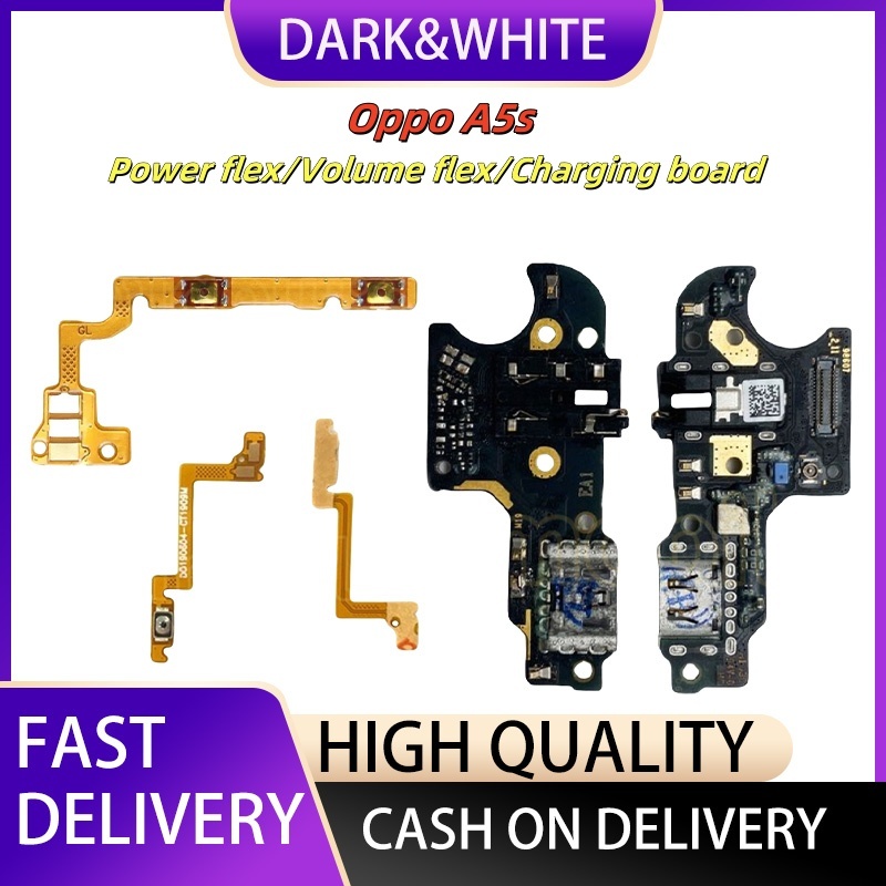 Oppo A5s Power Volume Flex Button Switch USB Charging Port Board For ...