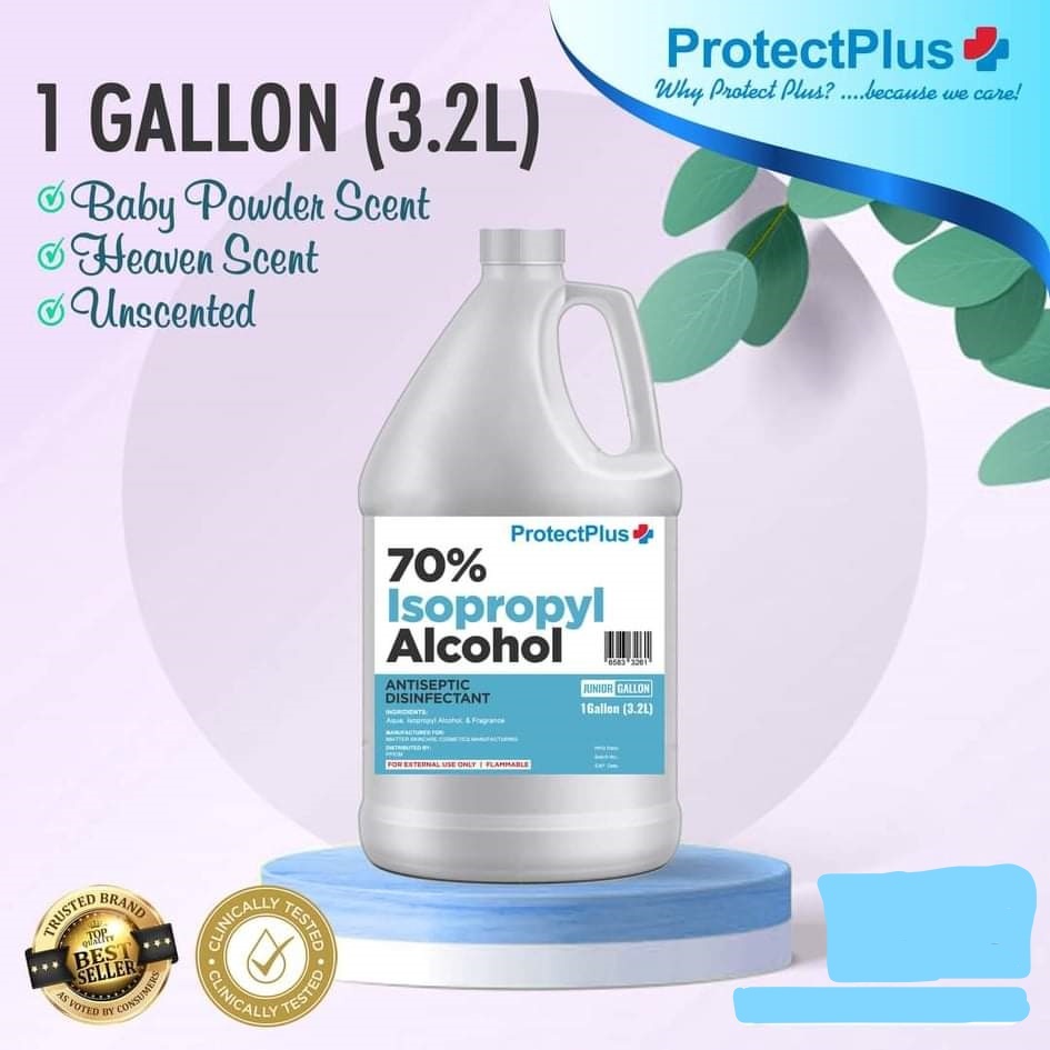 Original Protect Plus 70% Isopropyl & Ethyl Alcohol 3.2L, Antiseptic ...