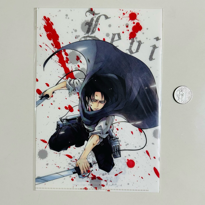 Attack on Titan Levi Ackerman manga art mini plastic folder | Shopee ...