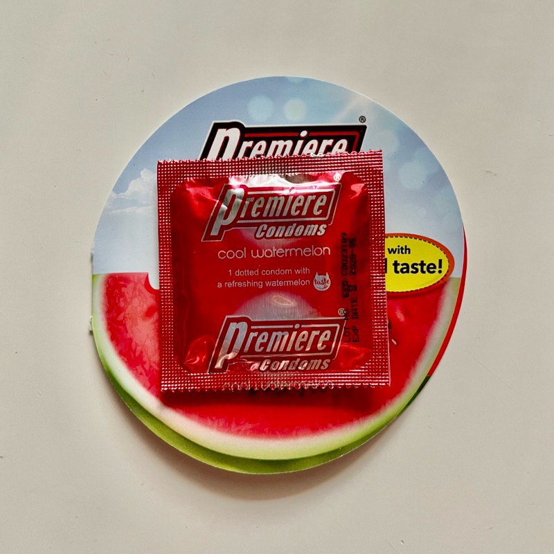 Premiere Condom Cool Watermelon 1 Piece | Shopee Philippines
