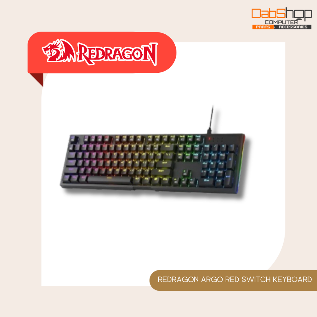 REDRAGON (K670-RGB) ARGO RED SWITCH KEYBOARD | Shopee Philippines