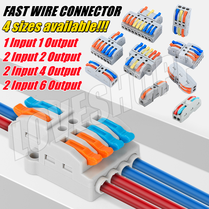 Quick Wire Terminal Connector Universal Wiring Cable Connector Wire ...