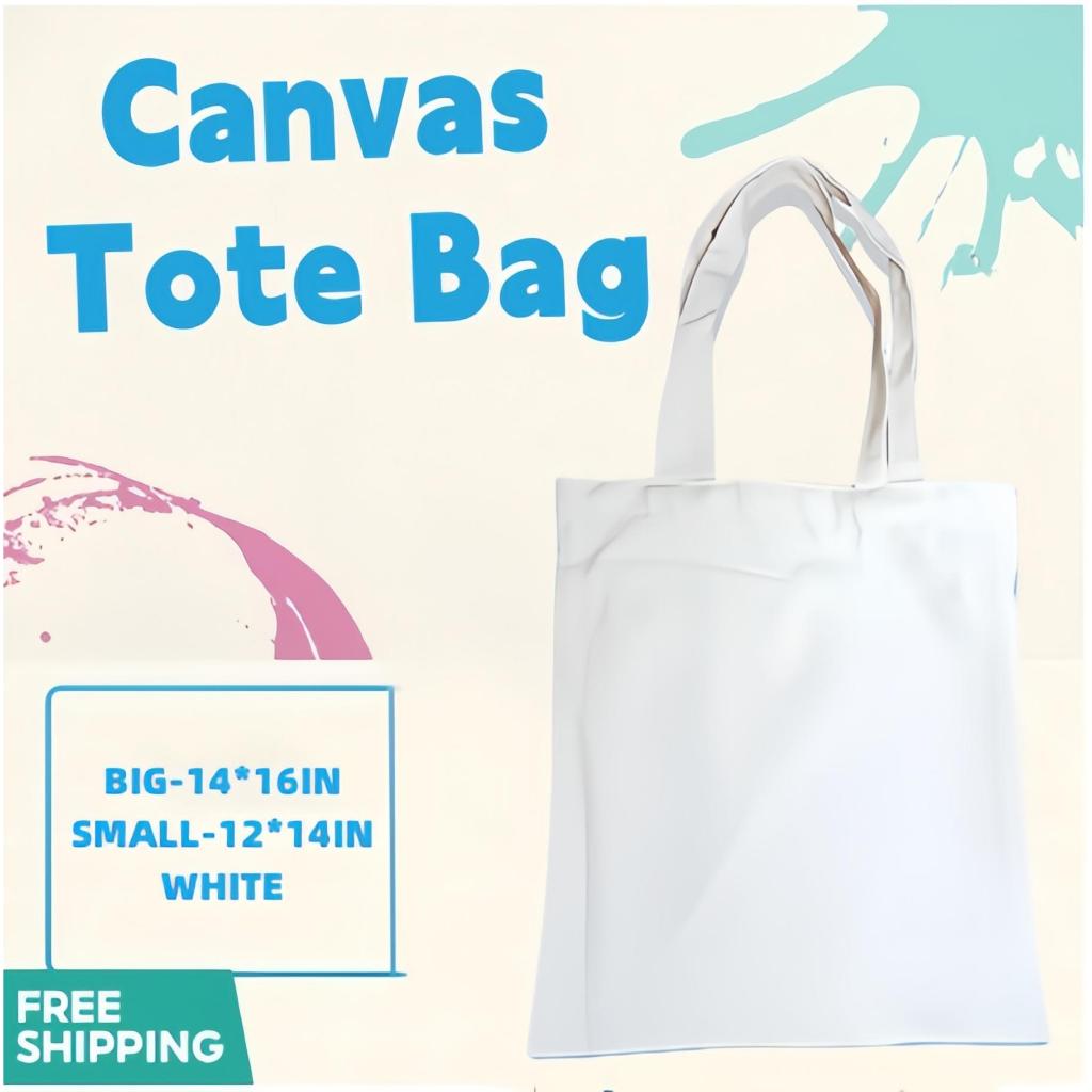 Multi Purpose Canvas Tote Bag Plain White Katcha Bag | Shopee Philippines