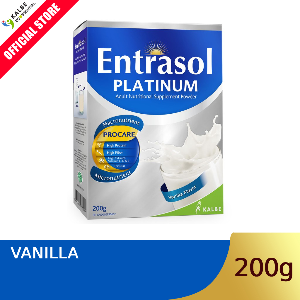 Entrasol Platinum Milk For Adult - Vanilla 200g | Shopee Philippines