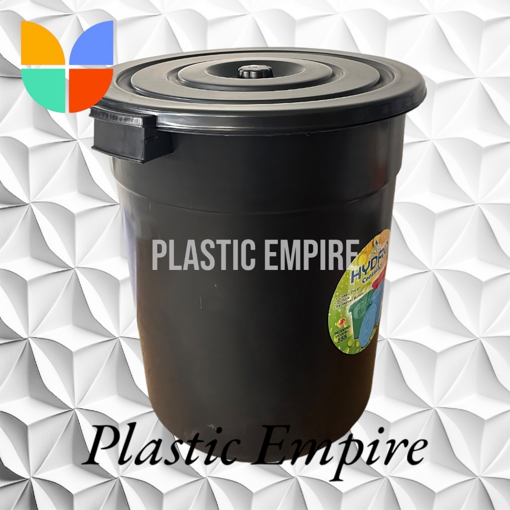 Hydro 60L Jumbo Bucket Heavy-Duty Plastic Storage Container with Lid ...