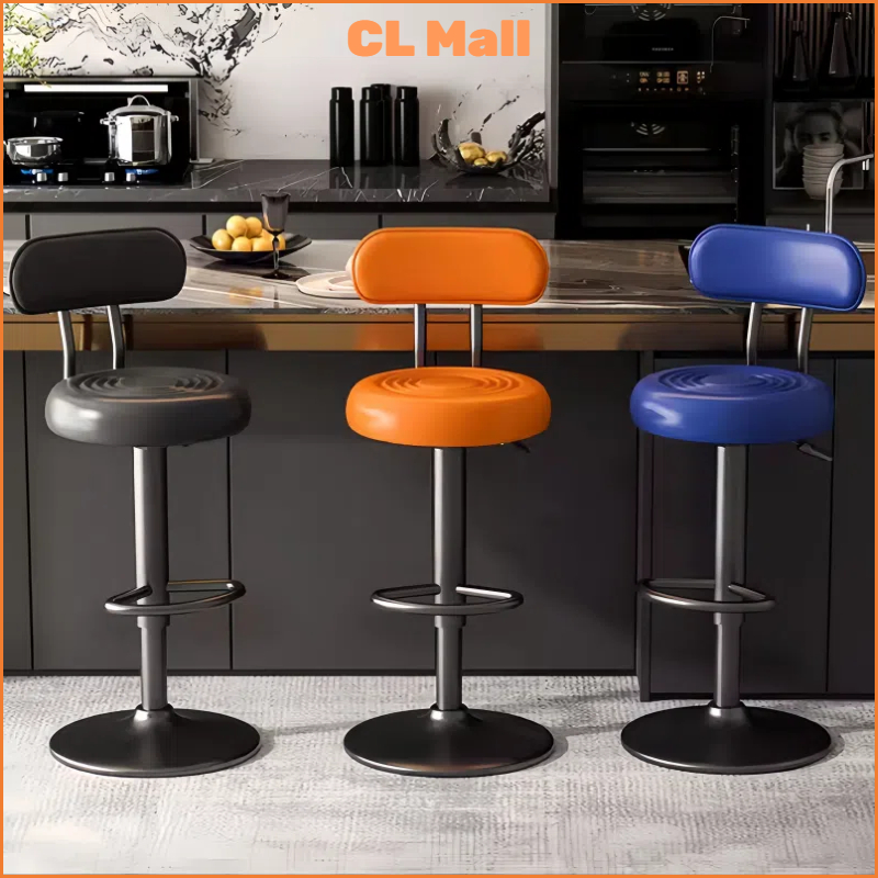 【IN STOCK】Bar High Stool Chair Cafe Bar High Chair Home Dining Chairs ...