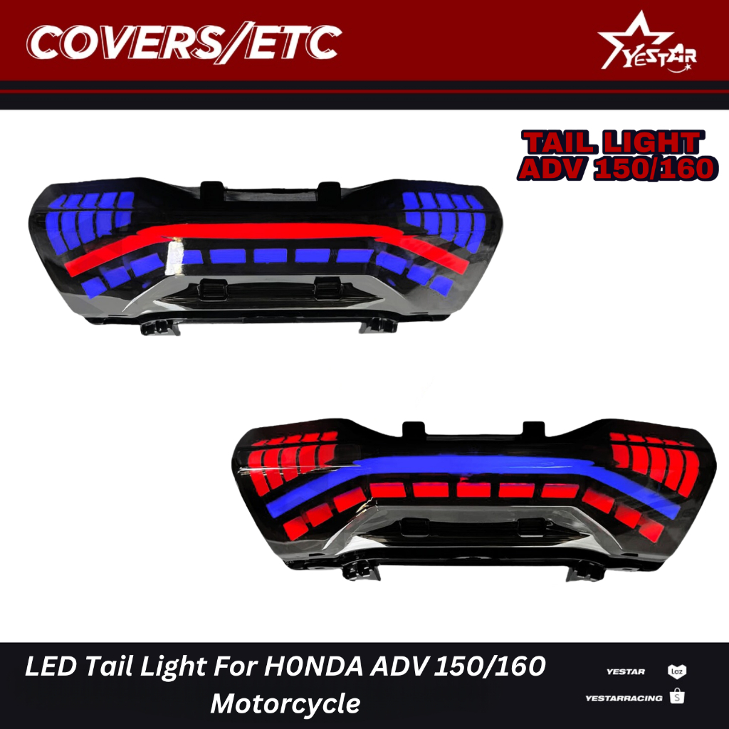 Yestar Racing LED Tail Light for Honda ADV 150/160 Motor Accesories ...