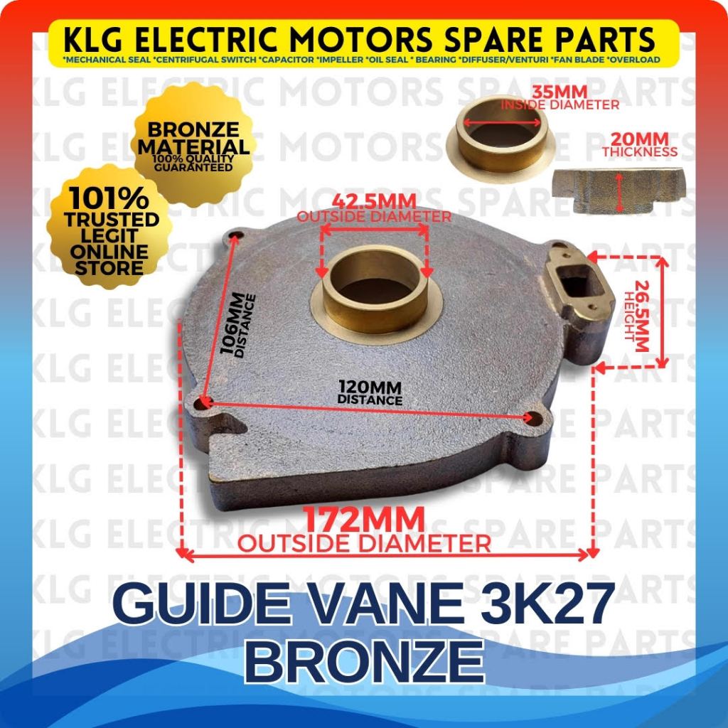 Goulds Guide vane 3k27 DIFFUSER | Shopee Philippines