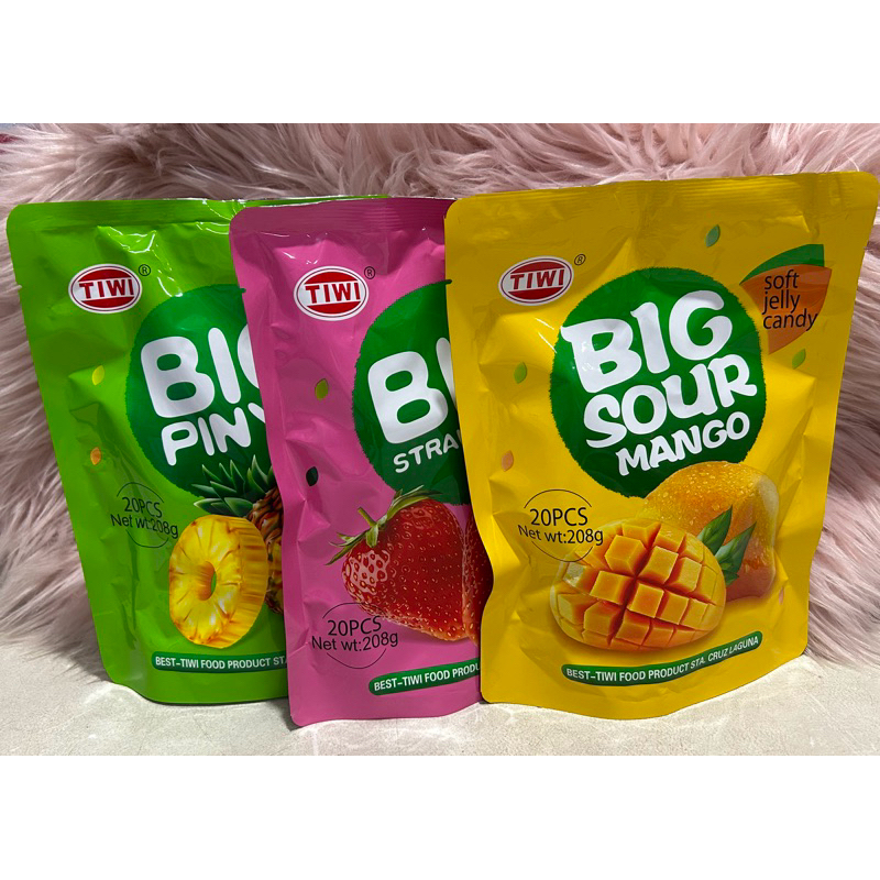 Tiwi Big Sour Soft Jelly Candy 208g | Shopee Philippines