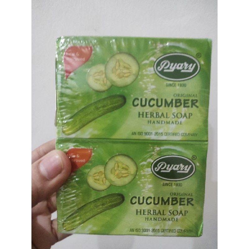 Pyary Cucumber Herbal Soap 100% Authentic 70g x 1pc | Shopee Philippines