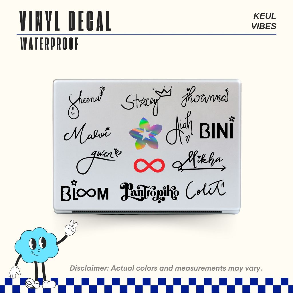 BINI Flower Logo Bloom vinyl decals PPOP laptop tumbler waterproof ...