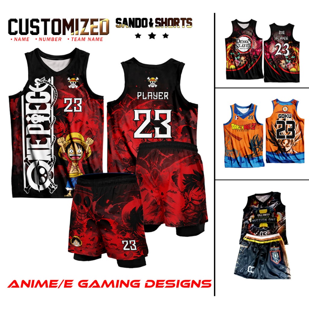 BASKETBALL SANDO SHORT TERNO customized with name and number ...