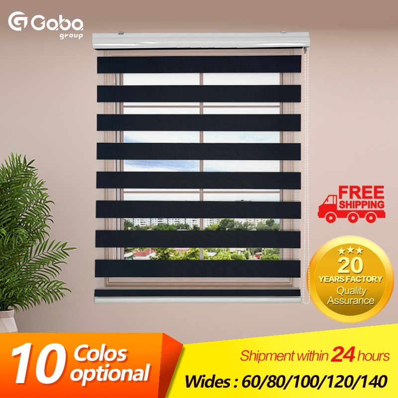 Venetians Duo Roller Blinds Curtain korean office home bathroom blinds ...