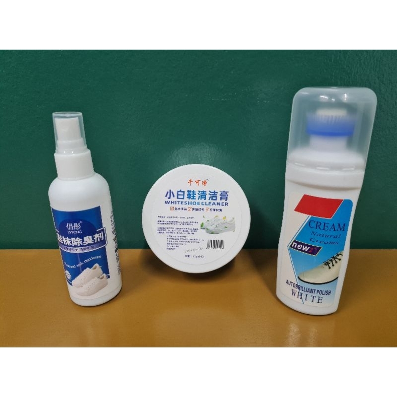 Shoe Cleaning Whitening Cream, Shoe Wax and Deodorant Bundle Set ...