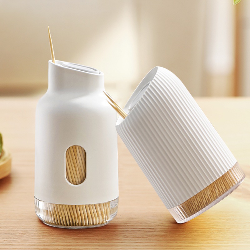 Slide Toothpick Box Toothpick Jar Portable Toothpick Bottle Cute ...