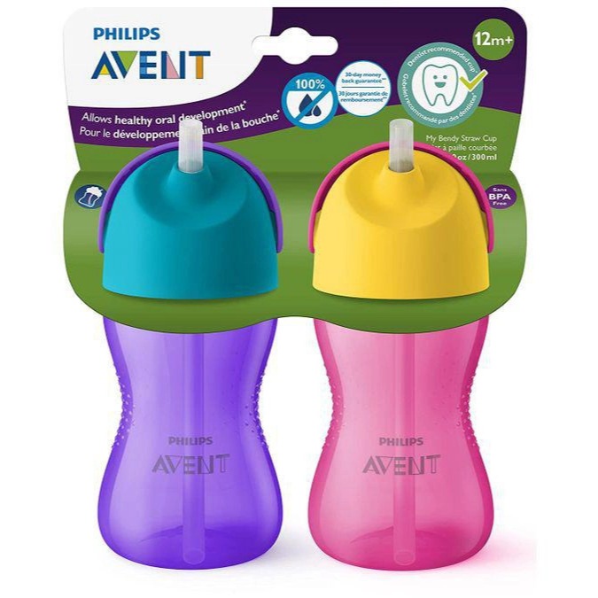 Philips Avent My Bendy Straw Sippy Cup for Baby 10oz 1 Piece | Shopee ...