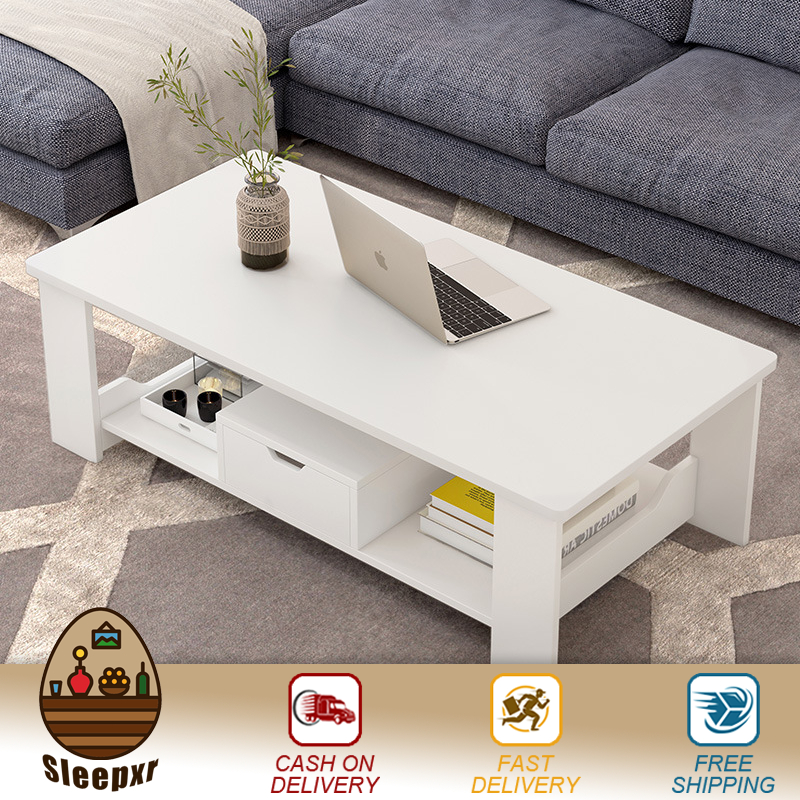Simple Coffee Table Modern Living Room Sofa Side Table Apartment Home ...