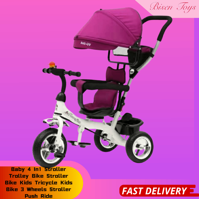 BISEN#610 4in1 Stroller Trolley Bike Stroller Bike Tricycle Kids Bike ...