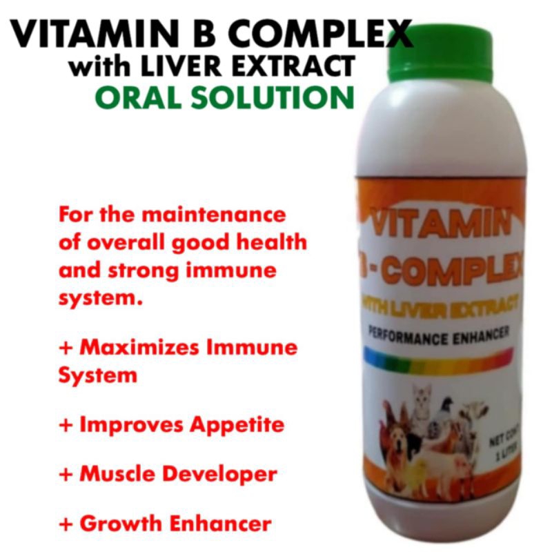 VITAMIN B COMPLEX W/ LIVER EXTRACT ORAL SOLUTION... 1 Liter | Shopee ...
